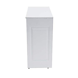Household Essentials White Metal Cabinet Hamper