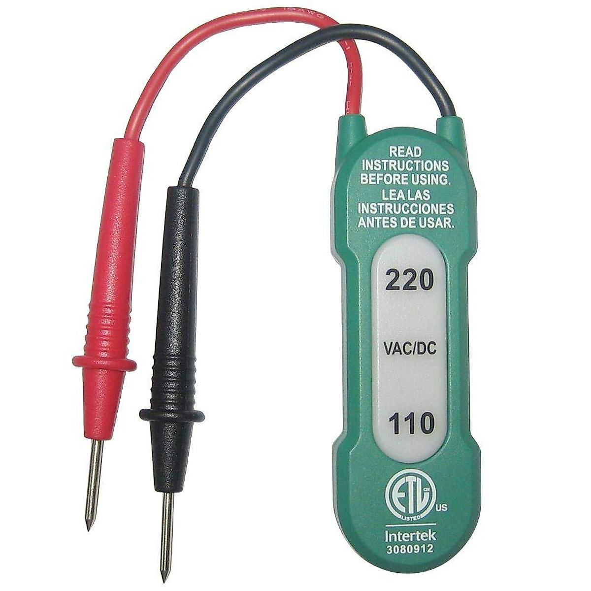 Commercial Electric 110-220V AC/DC Voltage Tester with GFCI Outlet Tester