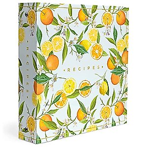 SwiftCube Recipe Binder 8.5x11 3 Ring Kit - Blank Recipe Book to Write in your Own Recipes with Recipe Cards 4x6, Dividers, Labels & Plastic Sleeves for your Printouts (Family Recipe Book Organizer)
