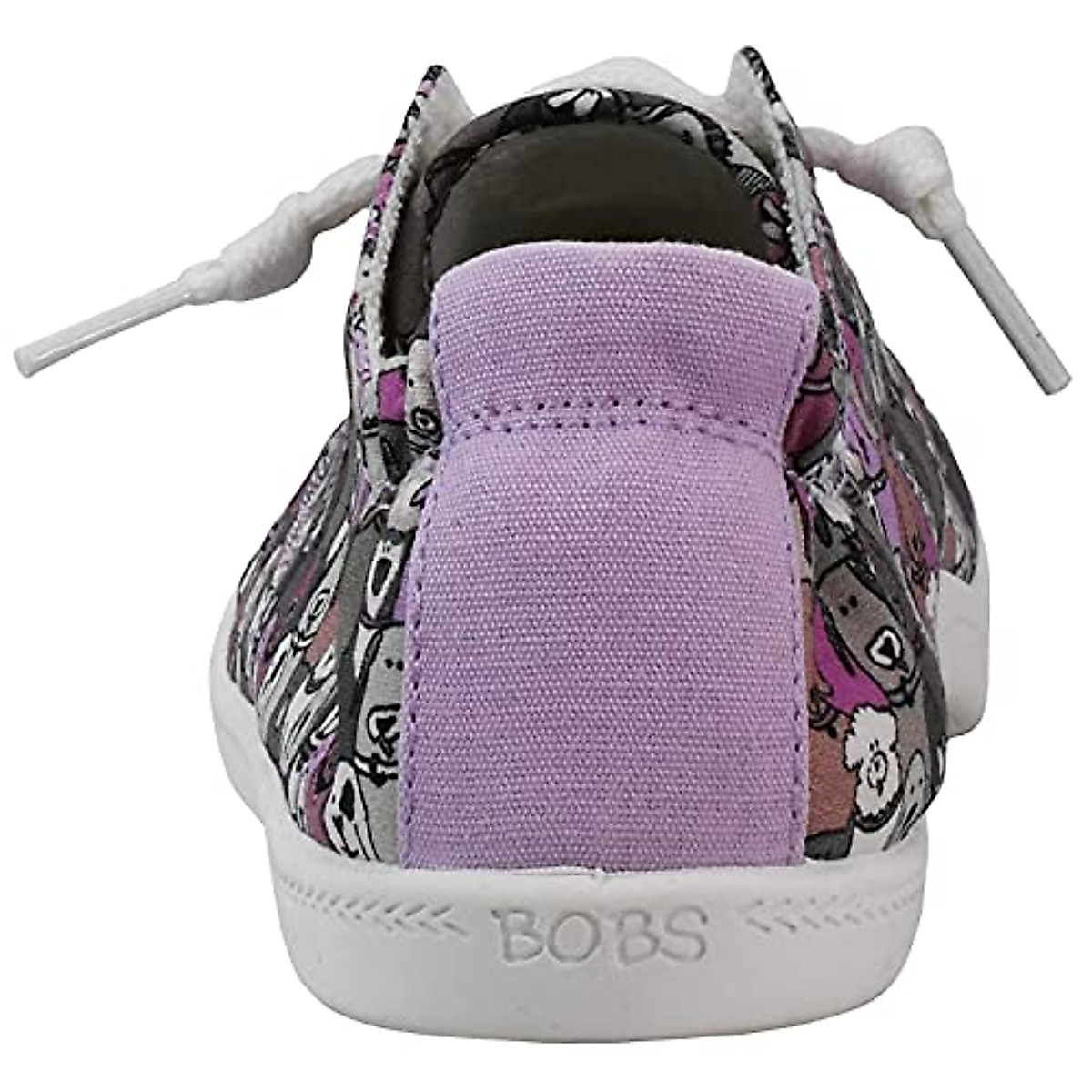 Skechers BOBS Women's Beach Bingo-Dog House Party Sneaker Lavender/Multi 9 Wide