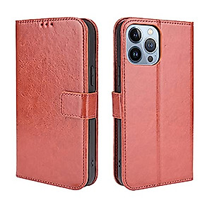 MojieRy Phone Cover Wallet Folio Case for XIAOMI MI Note 10, Premium PU Leather Slim Fit Cover for MI Note 10, 3 Card Slots, Feel Good, Brown
