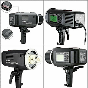 Godox AD600BM Bowens Mount 600Ws GN87 HSS Outdoor Flash Strobe Light with 2.4G Wireless X System, 8700mAh Battery, W/Godox CB-09 Carrying Bag and Godox PB-600 Portable Flash Bag
