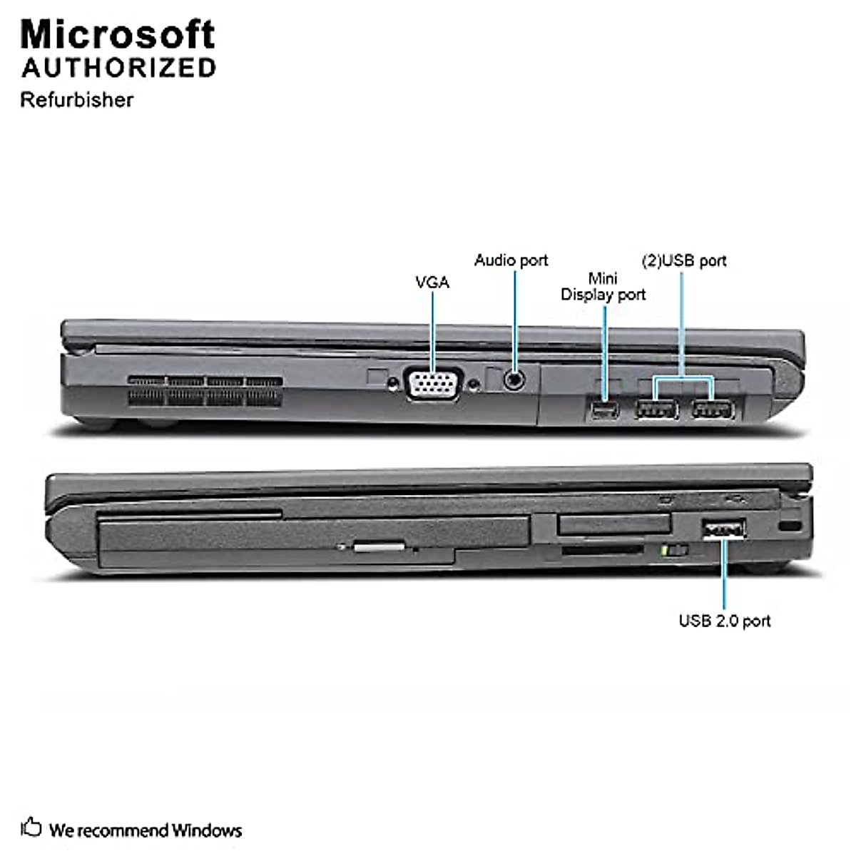 Lenovo ThinkPad T430 Business Laptop Computer, Intel Dual Core i5 2.50GHz up to 3.2GHz, 8GB DDR3 Memory, 256GB SSD, DVD, Windows 10 Professional (Renewed)