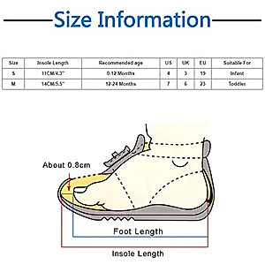 Lykmera Cute Children Toddler Shoes Autumn Winter Boys Girls Socks Shoes Floor Sports Shoes Non Slip Warm Shoes Socks (Blue, 0-6 Months)
