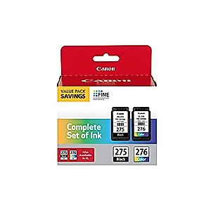 Canon PG-275/CL-276 Multi Pack, Compatible to PIXMA TS3520, TS3522 and TR4720 Printers