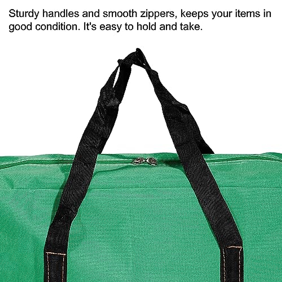 PATIKIL Closet Storage Bags, 80L Capacity Large Waterproof Moving Storage Bag Totes with Strong Handles for Home Camping, Green