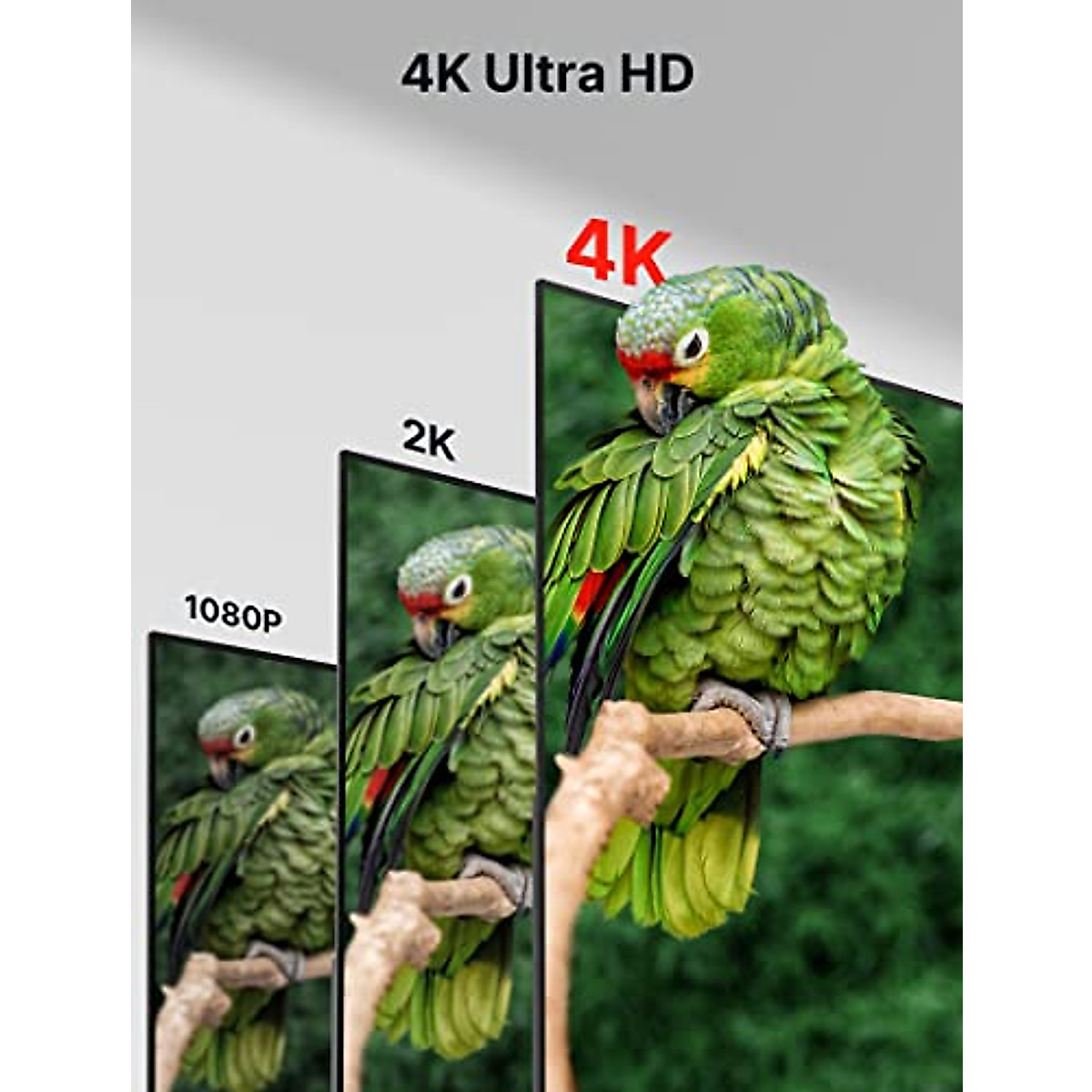 USB C to HDMI Cable 6.6ft/2M, JSAUX 4K UHD USB 3.1 Type-C to HDMI 2.0 Cord for Home Office, [Thunderbolt 3 Compatible] for Samsung Galaxy S22 S21 Ultra Plus MacBook Pro/Air iPad Pro 2021 iMac and More