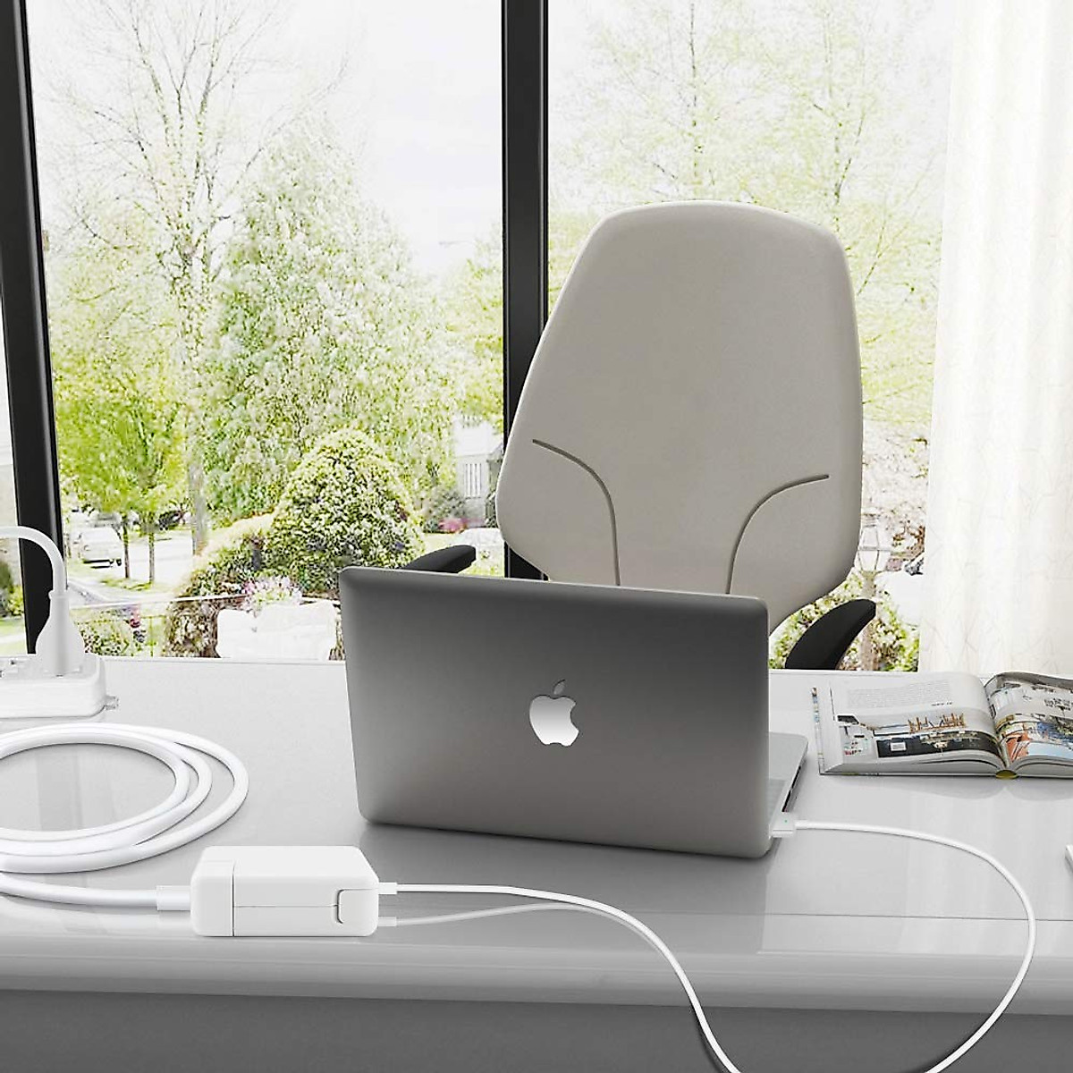 Great Power Adapter Extension Cord Wall Cord Cable, WEGWANG Cord Compatible for Apple Mac iBook MacBook Pro MacBook Power Adapters 45W, 60W, 85W MagSafe 1 or MagSafe 2 Models