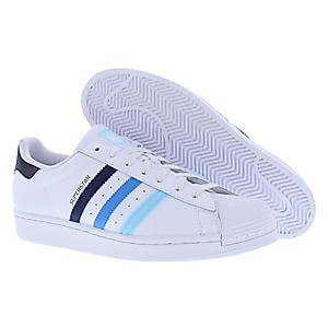 adidas Originals Superstar White/Ink/Bliss Blue 10 D (M)