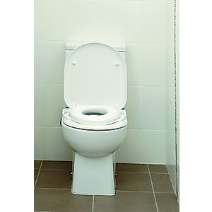 Dreambaby Potty Toilet Seat, Softly Padded with Grip Handles - White - Model L674