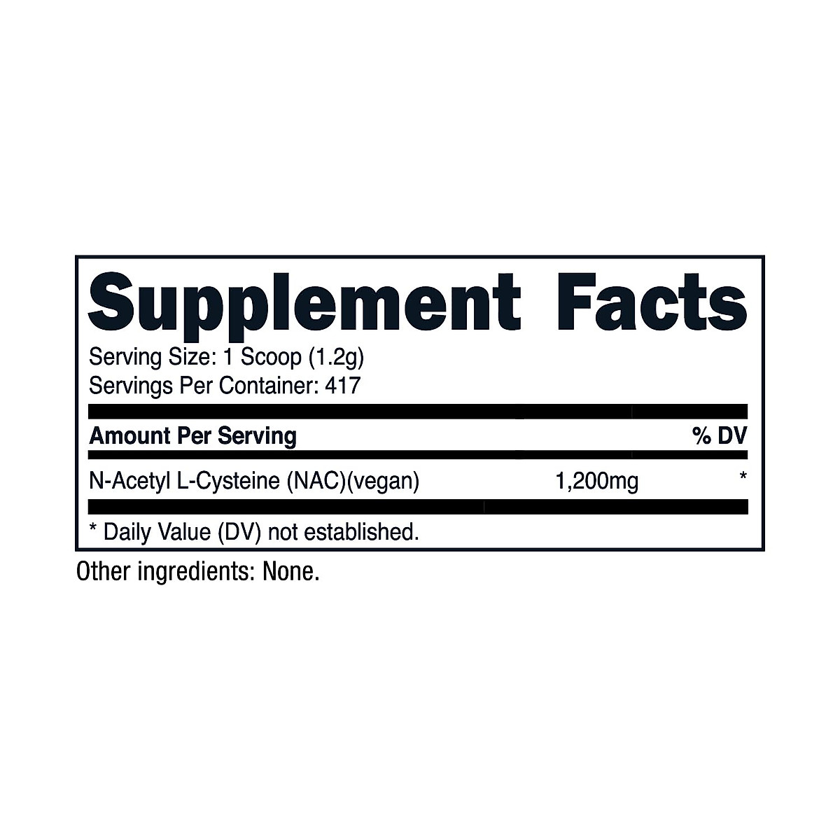 Nutricost N-Acetyl L-Cysteine (NAC) Powder 500 Grams - Vegan NAC, Non-GMO, Gluten Free