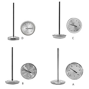 CAZSTYK Stainless Steel Milk Temperature Gauge Practical Kitchen for Baking