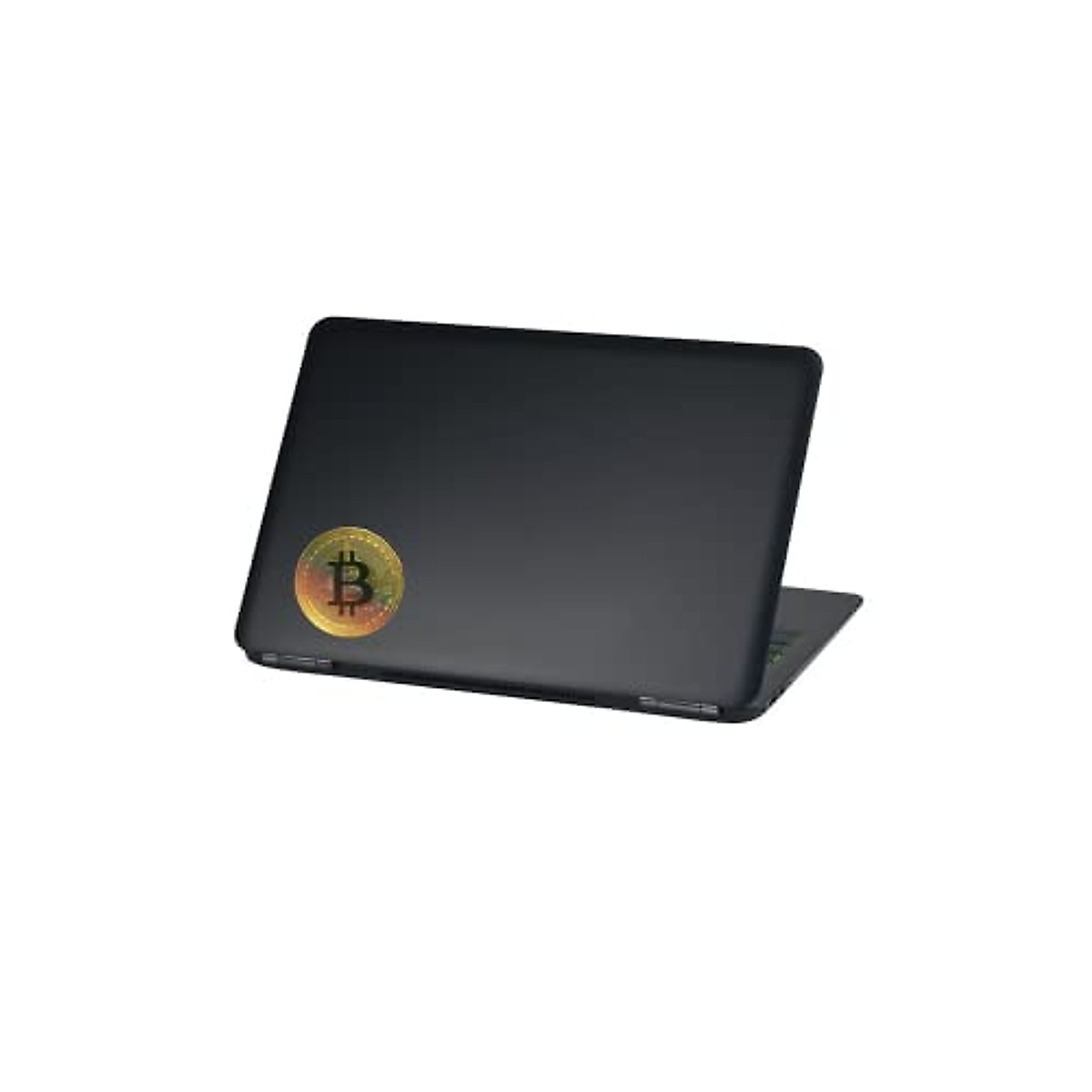 Crypto-Fosho - Holographic Bitcoin Sticker, BTC Coin Vinyl Sticker - 3" by 3" Crypto Gear, Perfect for Laptop, Window, Vehicle, Home, Office, Dorm and More!