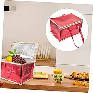 Hoement Insulated Bag Grocery Shopping Bags Shopping Tote Bag Grocery Totes Insulated Camping Bag Thermal Pizza Bag Hot Cold Food Delivery Bag Decorative Insulated Bag Pizza Insulated Bag