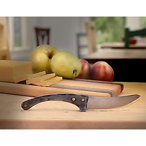 American Made Sculptural Freestanding Forged Iron Cheese Knife, 8"