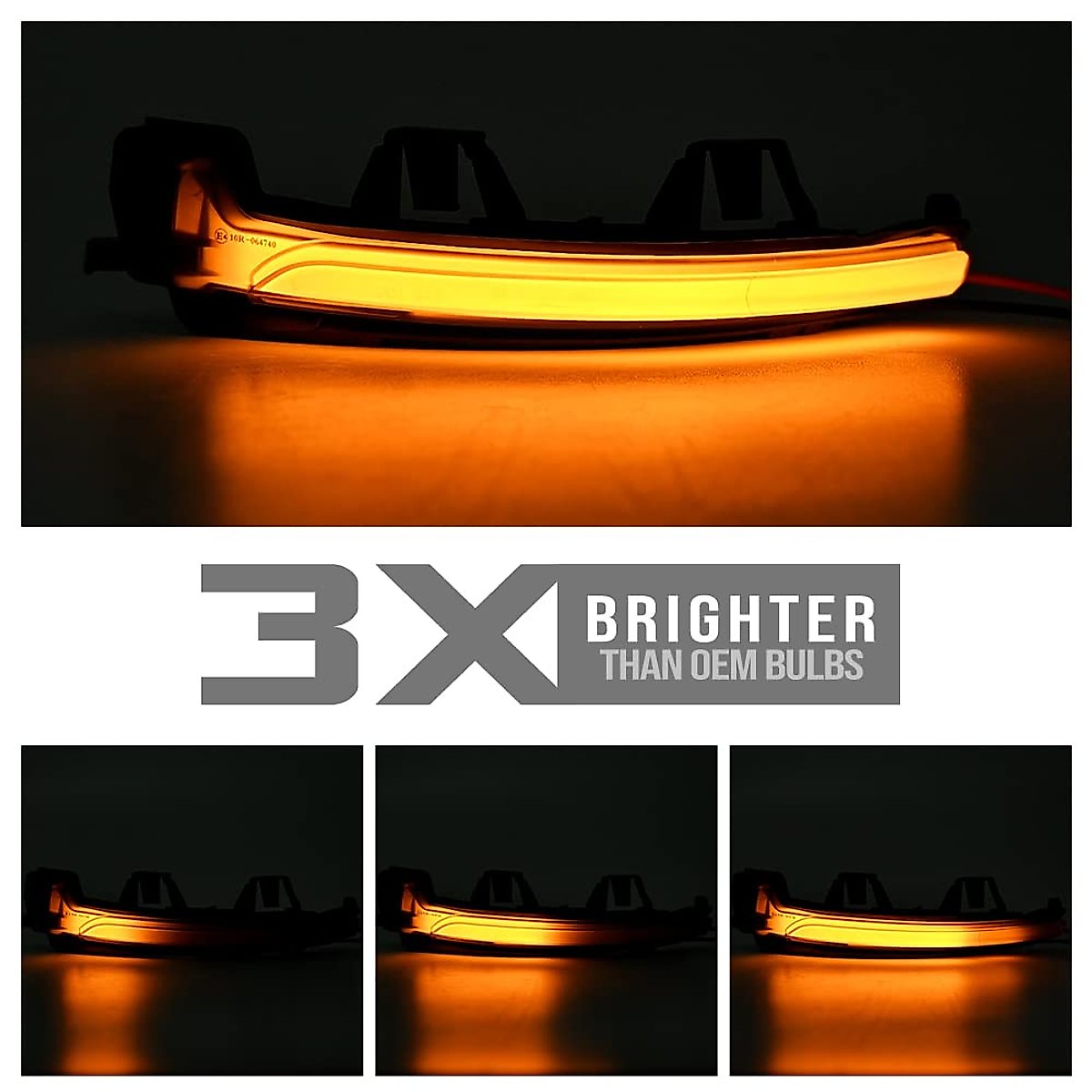 nsautolighting 4pcs LED Side Marker Lights Assembly for Chevy C/K Series C10 C20 C30 K10 K20 K30 Trucks Suburban K5 Blazer Clear Lens Front Rear Bumper Sidemarker Lamps Replace OEM Sidemarker Lamps