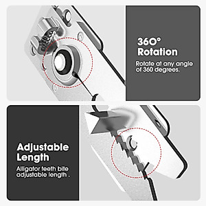 Dolenor Sofa Connector, Heavy Duty Sofa Snap Furniture Invisible Connector Head Snap with Mounting Screws, Sofa Connector Bracket for Loveseat Sofa and Other Furniture (Sofa Alligator Clips 2 Pairs)