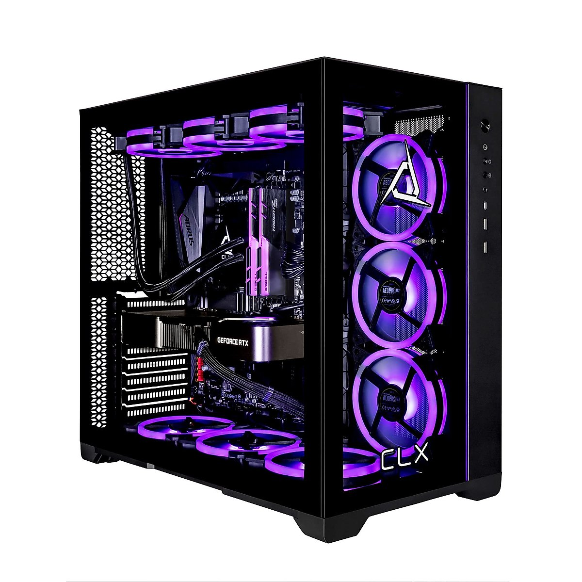 CLX Set Gaming Desktop - Liquid Cooled AMD Ryzen 9 7950X3D 4.2GHz 16-Core Processor, 64GB DDR5 Memory, GeForce RTX 4090 24GB GDDR6X Graphics, 2TB SSD, 6TB HDD, WiFi, Windows 11 Home 64-bit