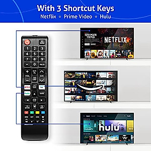 Newest Universal Replacement Remote Control BN59-01315A for All Samsung TV Remote Fit for All LED LCD HDTV 3D Smart TVs Models（with 3 Shortcuts Key）