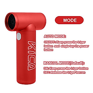 KiCA JetFan KC1 Compressed AirCan Substitute Air Duster Blower,86000 RPM Electric Air Can for ComputerKeyboard Cleaning,Hair Drying,Camping,Outdoors,Car,Rechargable,10WFast Charging,4 Speed,Black