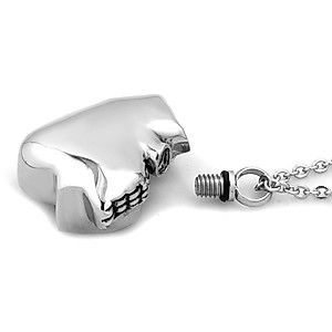 LovelyCharms Cat Animal Urn Necklace For Ashes Keepsake Memorial Cremation Pendant