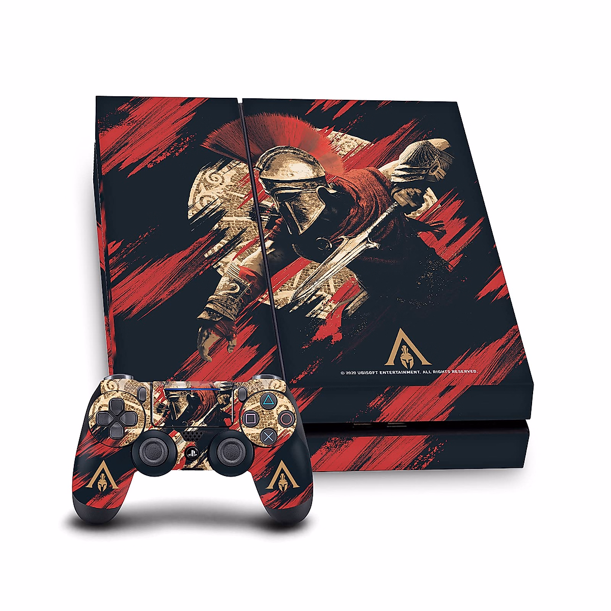 Head Case Designs Officially Licensed Assassin's Creed Alexios Odyssey Artwork Vinyl Sticker Gaming Skin Case Cover Compatible With Sony PlayStation 4 PS4 Console and DualShock 4 Controller Bundle