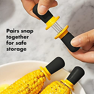 OXO Good Grips 8-Piece Corn Holder Set,Yellow,One Size