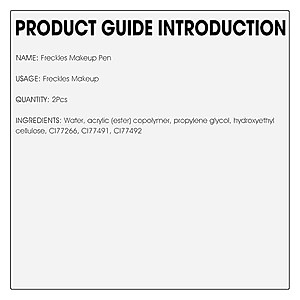 LOKFAR 2 Pcs Freckle Pen Set, Natural Lifelike Fake Freckles Makeup Pen Magic Brown Color Freckles Makeup Tool Long-Lasting Waterproof Dot Spot Pen for Effortless Sunkissed Makeup (Dark Brown)