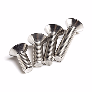 50 Pcs M4-0.7 x 20mm Flat Head Socket Cap Screws Bolts, Stainless Steel 18-8 (304), Bright Finish, Allen Socket Drive,Machine Screws Inner Hex Screw Fasteners Bolts