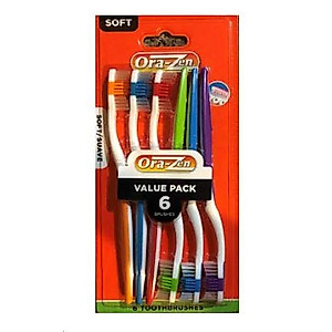 Ora-Zen 6-Each Soft Toothbrush