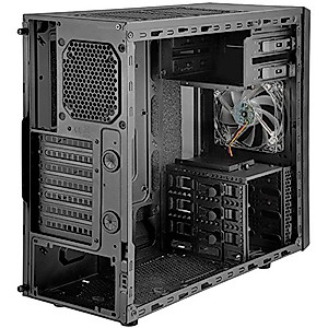SilverStone Technology PS11 ATX, Micro-ATX Mid Tower Computer Case with Side Window Panel, SST-PS11B-W