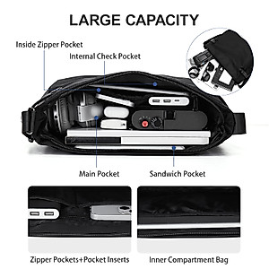 suradar Messenger Bag for Men 14 Inch Laptop Satchel Computer Briefcase Womens Crossbody Bag