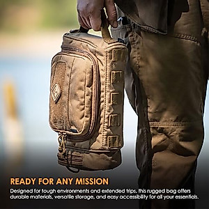 Hazard 4 Reveille Rugged Grooming Kit/Heavy-Duty Toiletry Bag, Coyote
