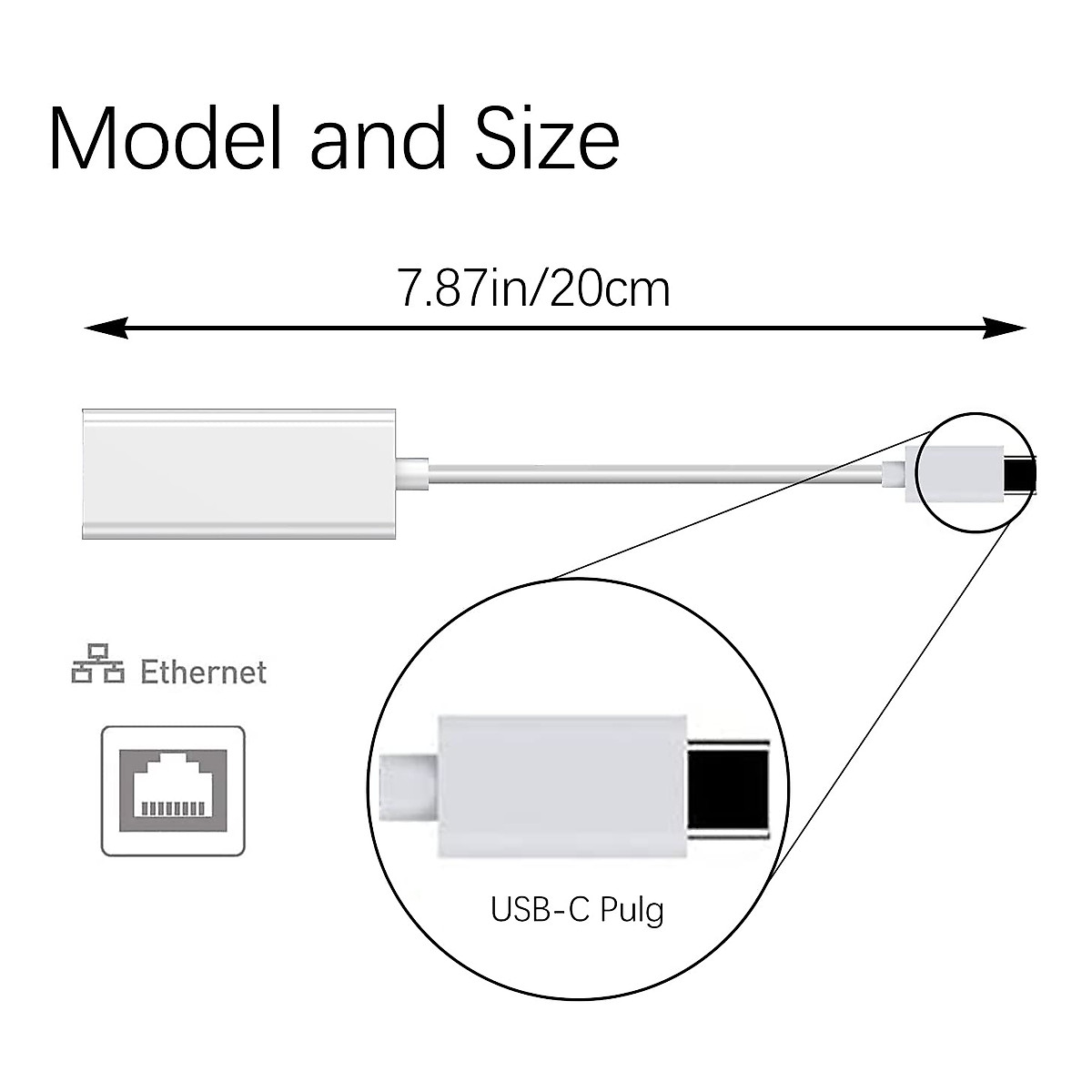 USB-C to Ethernet Adapter,Type-C to RJ45 LAN 10 100 Network Wired Adapter Compatible with Nintendo Switch Wii Wii U MacBook Surface Notebook PC Windows XP Vista Mac/Linux ASIX AX88772 Chipset