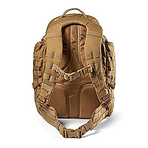 5.11 Tactical Backpack – Rush 72 2.0 – Military Molle Pack, CCW and Laptop Compartment, 55 Liter, Large, Style 56565, Kangaroo