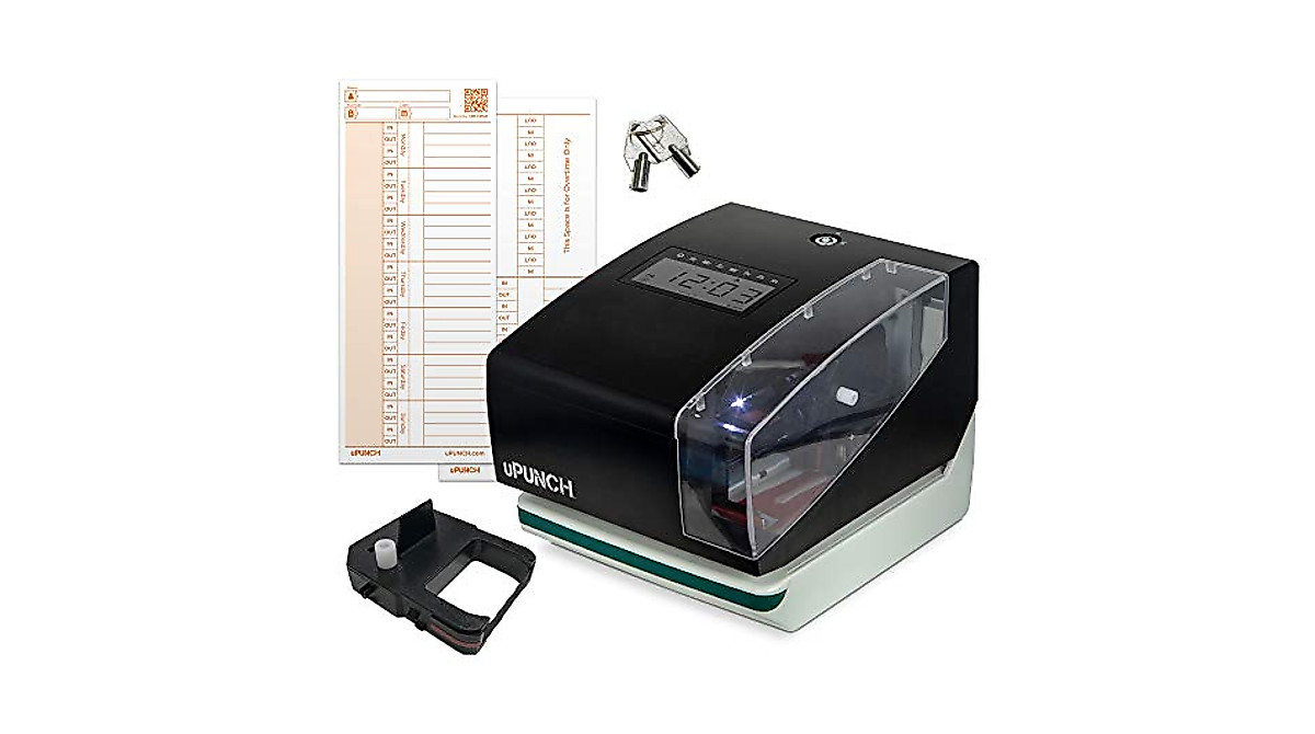 uPunch CR1000 Digital Time Clock & Date Stamp for Businesses