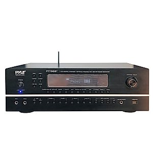 Pyle 7.1-Channel Hi-Fi Bluetooth Stereo Amplifier - 2000 Watt AV Home Theater Speaker Subwoofer Surround Sound Receiver w/Radio, USB, RCA, HDMI, MIC in, Supports 4K UHD TV, 3D, Blu-Ray -PT796BT