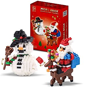 Liontru 2023 Christmas Building Blocks Set, Holiday Christmas Toys Sets 2023, for 9+ Kids, Adults, Teen Girls, Boys, Santa Claus, Snowman, Reindeer Building Block, 720 Pieces