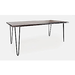 Jofran Nature's Live Edge Dining Table, 79', Slate