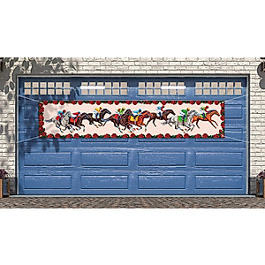 Kentucky Derby Party Outdoor Banner Churchill Downs Horse Racing Large Fence Banner Front Yard Garden Decoration Sign