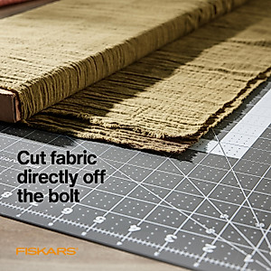 Fiskars Craft Supplies: Self Healing Cutting Mat for Crafts, Sewing, and Quilting Projects, 24x36” (12-83727097J) , Gray