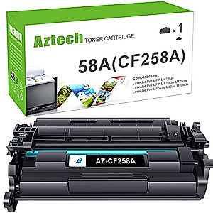 Aztech Compatible Toner Cartridge Replacement for HP 58A CF258A 58X CF258X Pro M404n M404dn MFP M428fdw M428dw (Black, 1-Pack)