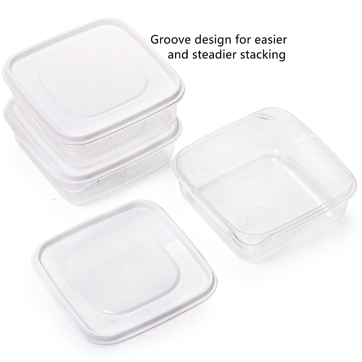 ZEAYEA 12 Pack Sliced Cheese Container for Fridge, Cheese Storage Box with Airtight Lid, Stackable Plastic Freezer Preservation Storage Container for Fresh, BPA Free, Dishwasher Safe