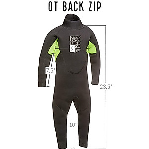 Knee High Surf Co. Kids Wetsuit Full Suit for Infant Toddler and Baby (Small-3mm)