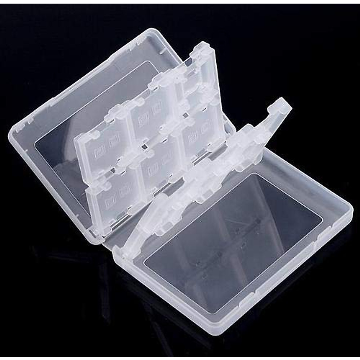 AMZXR 26-in-1 Game Holder Card Case with Fits up to 22 Games 2 SD Cards 2 Micro SD/TF Cards and 2 Stylus Pens for NEW 3DS / NEW 3DS XL / NEW 3DS LL / 3DS XL -white