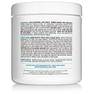 Neutralyze Exfoliating Acne Treatment Pads - 100 Dual Textured Acne Face Wipes with 2% Salicylic Acid & 2% Mandelic Acid - Toner Pads for Acne Prone Skin, Face & Body Acne Wipes for Teens & Adults