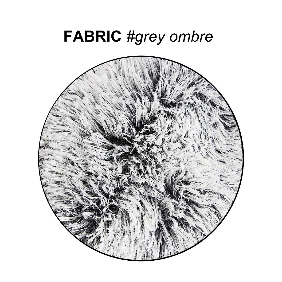 Uhomy 2 Packs Home Decorative Luxury Series Super Soft Faux Fur Throw Pillow Cover Cushion Case for Sofa or Bed Gray Ombre Fluffy Double Side, 18x18 Inch 45x45 Cm