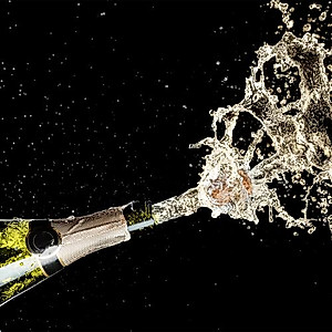 Lichamp Champagne Saber Sword with Forged Damascus Blade Champagne Knife Opener, 16-1/2 inches