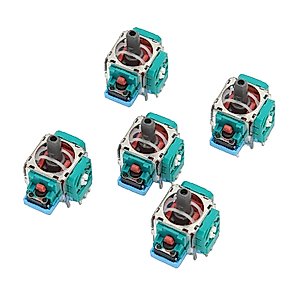 5Pcs Replacement Joystick for ps5, New Analog Stick for ps5, Compact and Precise Gamepad 3D Joystick, Wheel Thumb Sticks Joystick Rocker Module Replacement for ps5
