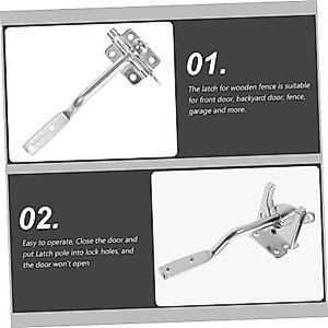 OSALADI Hidden Door Latch Gate Latch Pull Heavy Duty Gate Latches for Metal Fence Gate Locks for Wooden Gates